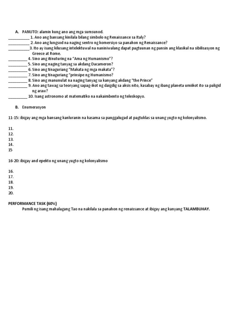 8-First Summative (3rdQ) | PDF