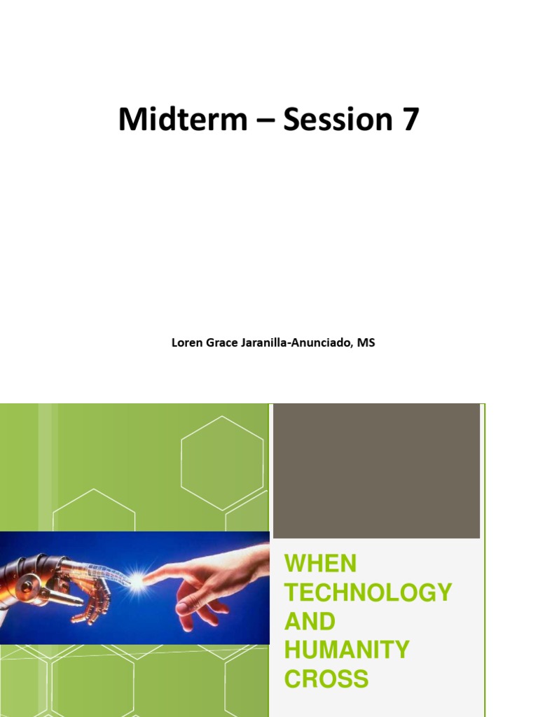 Midterm - Session 7: Loren Grace Jaranilla-Anunciado, MS | PDF | Robot | Robotics