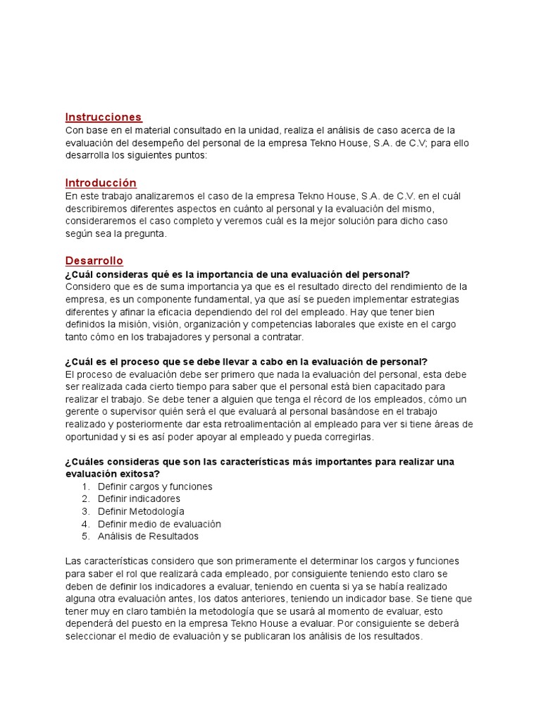 Actividad 7 Relaciones Industriales Pdf Evaluación Cognición