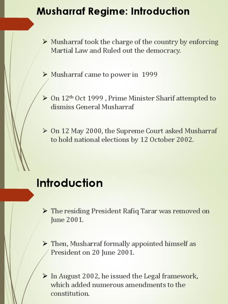 Musharraf Era | PDF | Pervez Musharraf | Economies