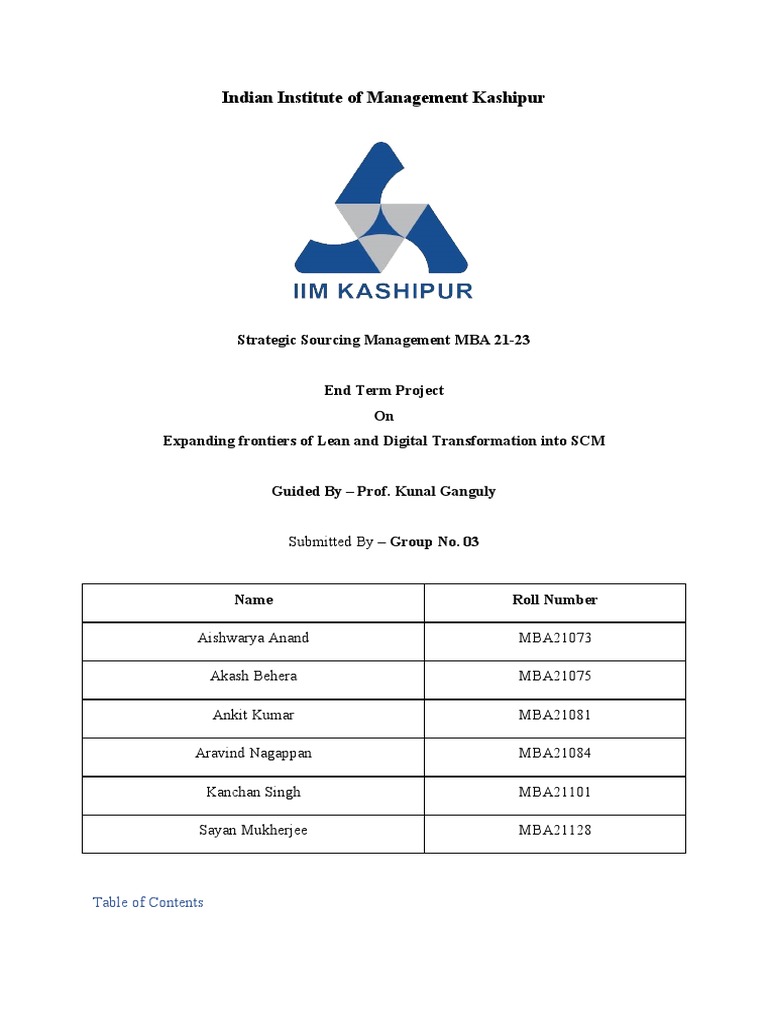 SSM - Group 3 | Download Free PDF | Supply Chain | Supply Chain Management