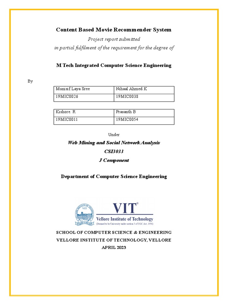 Web Mining Project Document Final | PDF | Data Analysis | Information Technology