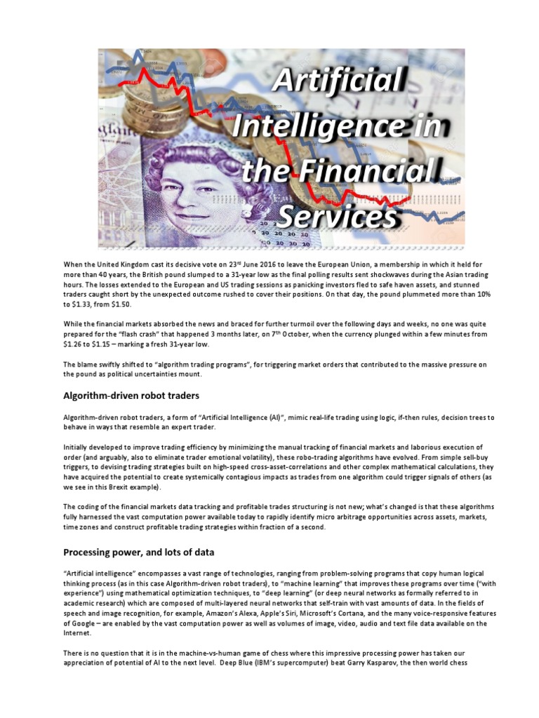 AI's Impact on Financial Markets | PDF | Artificial Intelligence ...