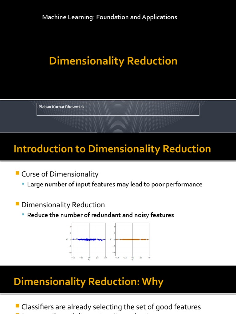 Dimensionality Reduction | PDF | Principal Component Analysis ...