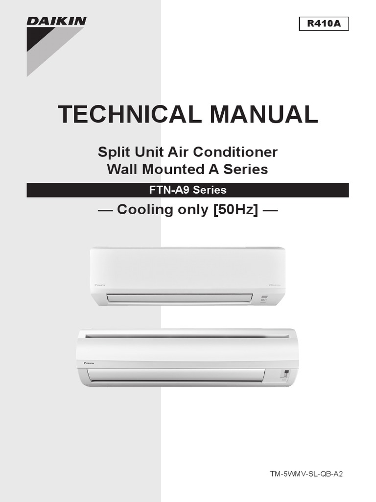 Technical Manual: Split Unit Air Conditioner Wall Mounted A Series ...