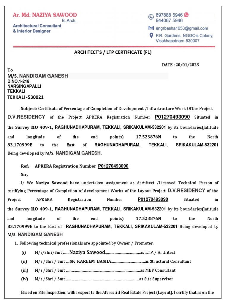 Form1 - WORD | PDF | Civil Engineering | Buildings And Structures