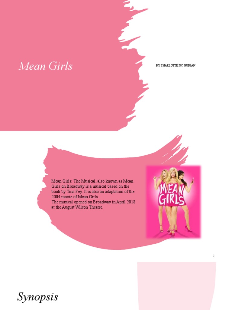 Mean Girls Musical Broadway Adaptation | PDF