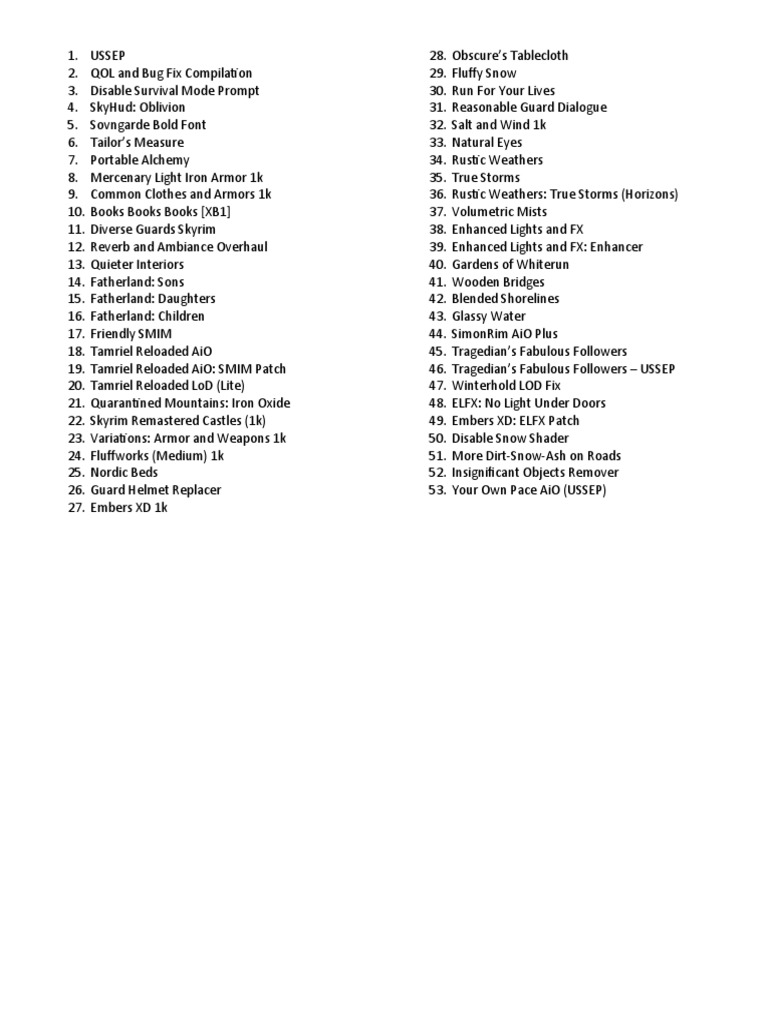 A Collection of Graphics, Weather, Lighting, and Immersion Mods for a Vanilla-Plus Skyrim ...