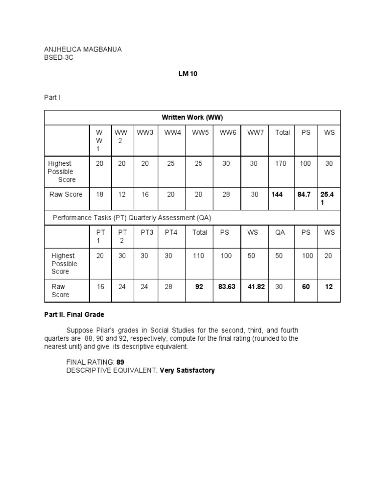 LM 10 Activity | Download Free PDF | Mathematics | Applied Mathematics