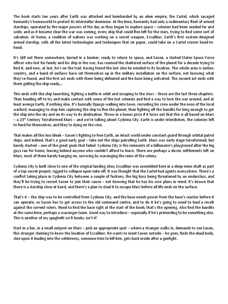 Excalibur Notes | Download Free PDF | Mars