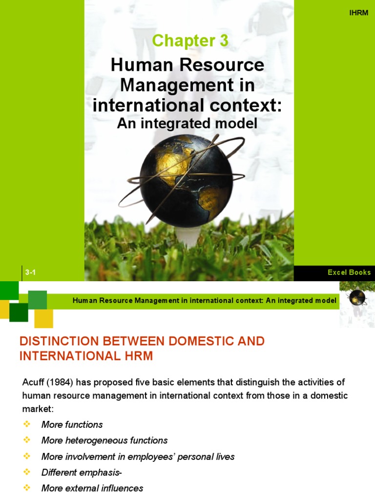 Human Resource Management in International Context:: An Integrated Model | PDF | Human Resource ...