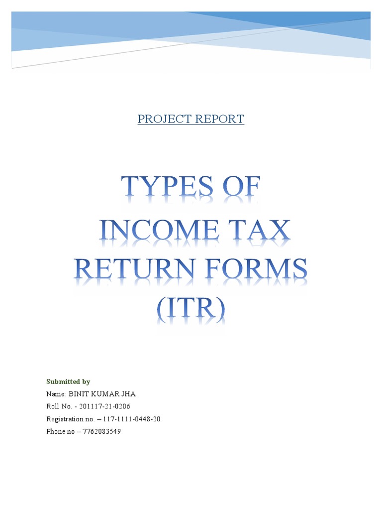 Different ITR Forms for Individuals and Companies | PDF | Government ...