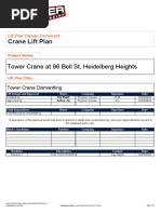 Erection Methodology of Tower Crane | PDF | Crane (Machine) | Manufactured Goods