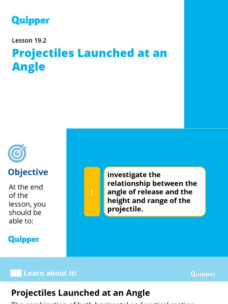 Science 9 19.2 Projectiles Launched at An Angle | PDF | Projectiles ...