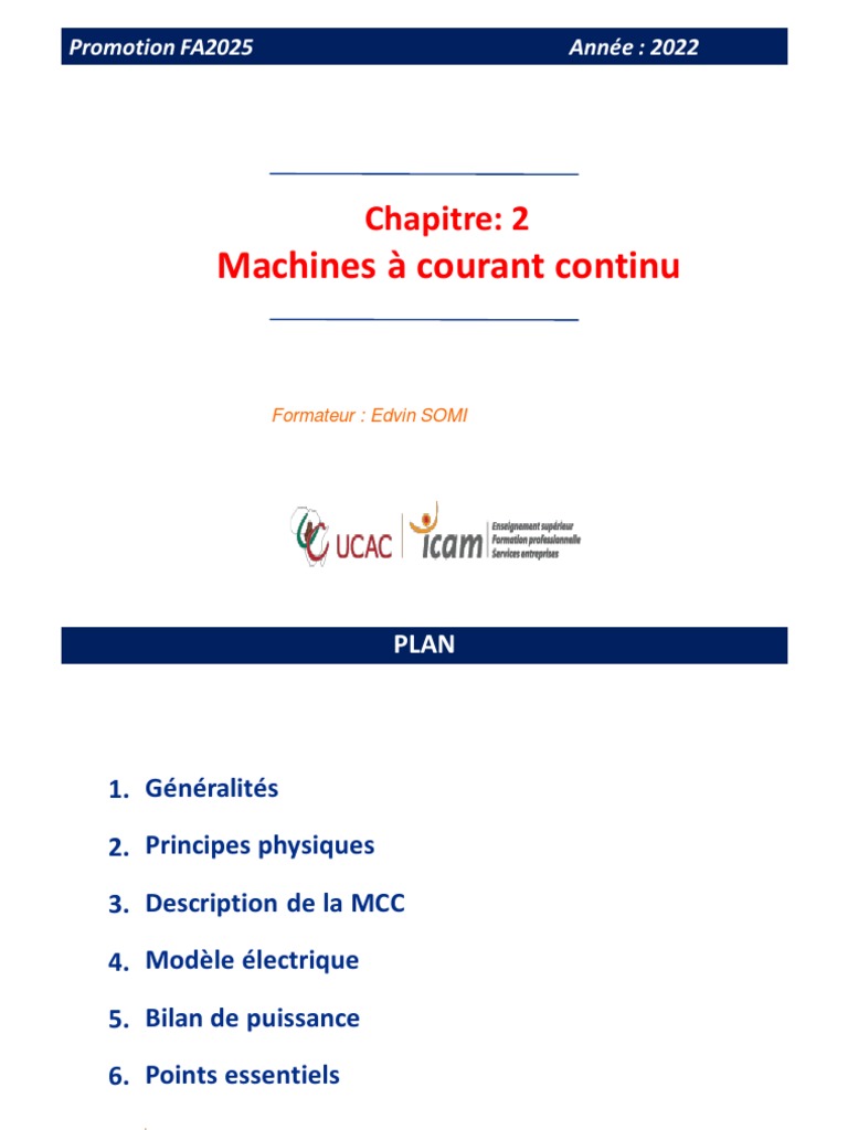 Machines à courant continu : principes et fonctionnement | PDF ...