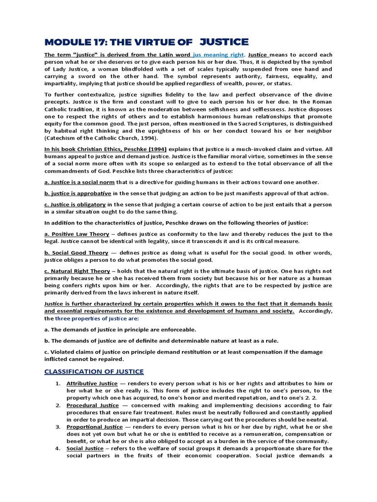 The Virtue of Justice | PDF | Justice | Crime & Violence