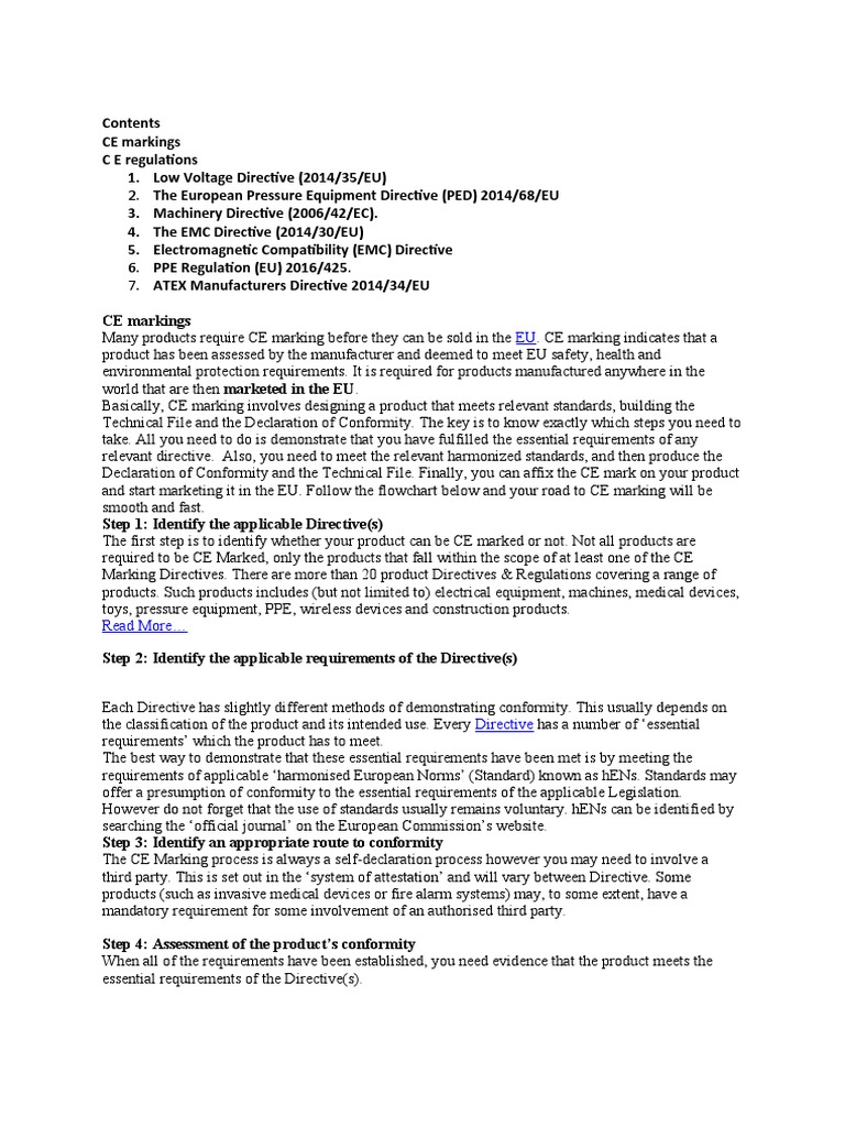 CE Markings Guide | PDF | Electromagnetic Compatibility | Personal ...
