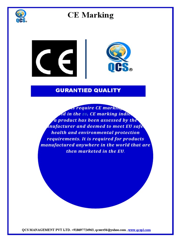 What Are The Directives That Allow For CE Marking | PDF
