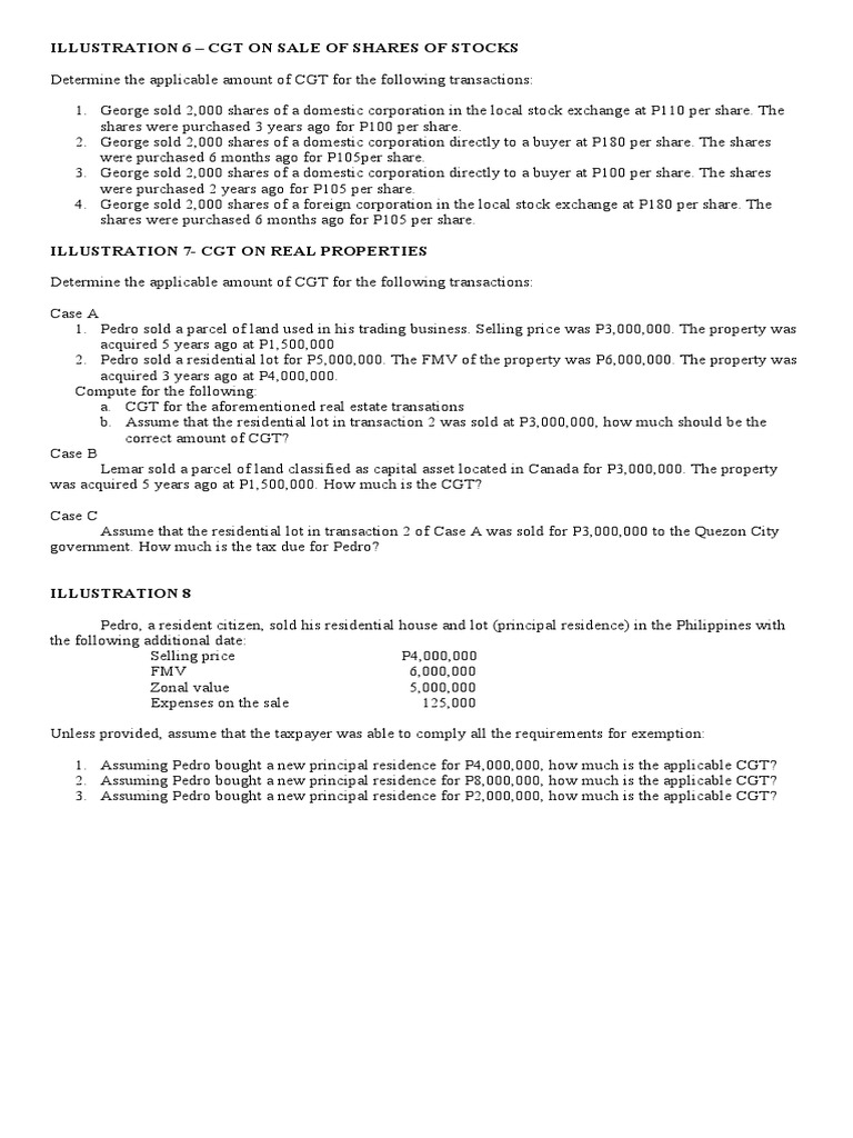 Illustration 1 | PDF | Stocks | Share (Finance)