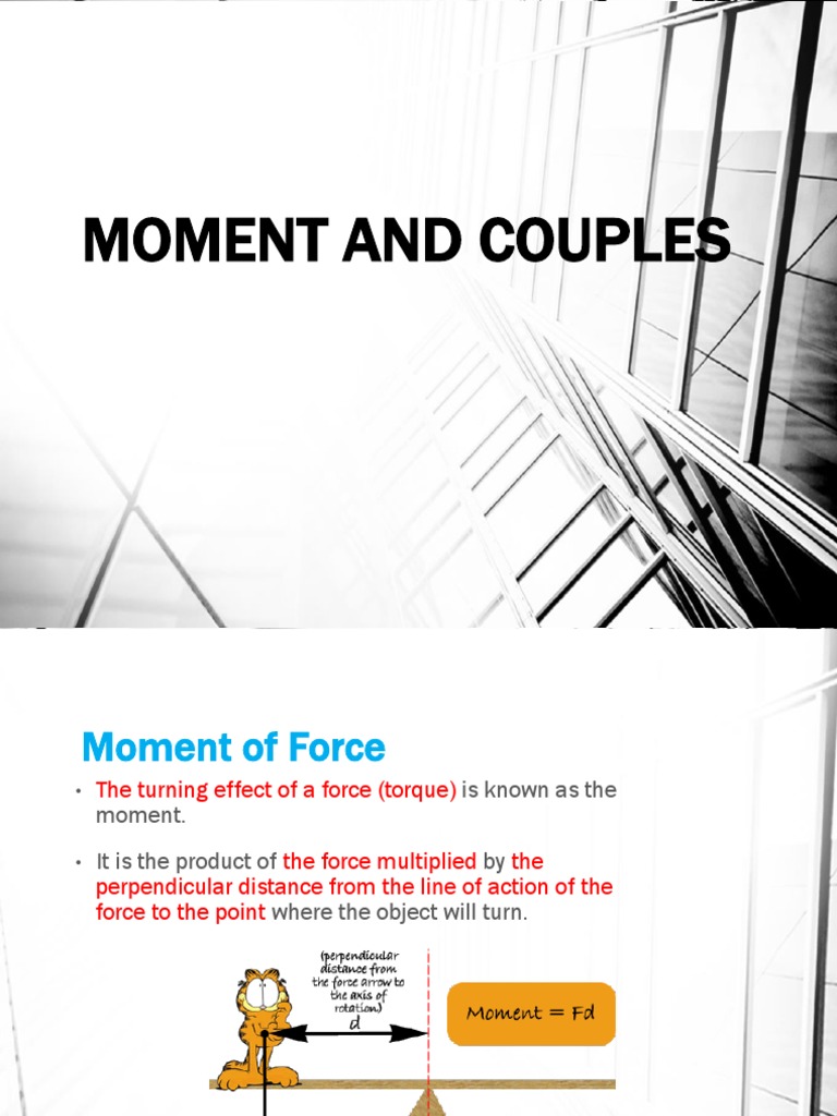 MOMENT AND COUPLES FORCES EXPLAINED | PDF | Euclidean Vector | Force