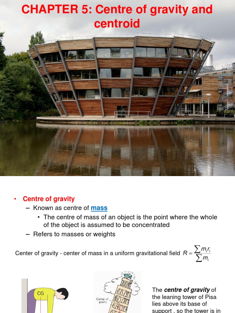 Chapter5 Centreofgravityandcentroid | PDF | Center Of Mass | Area