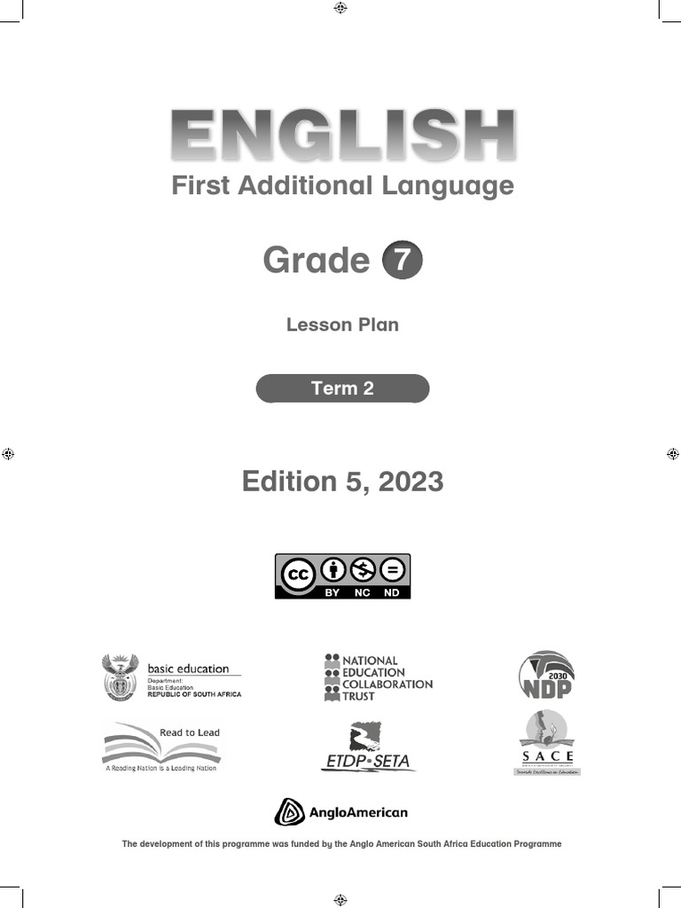 GR 7 Term 2 2023 PSRIP EFAL Lesson Plan | PDF | Reading Comprehension | Learning