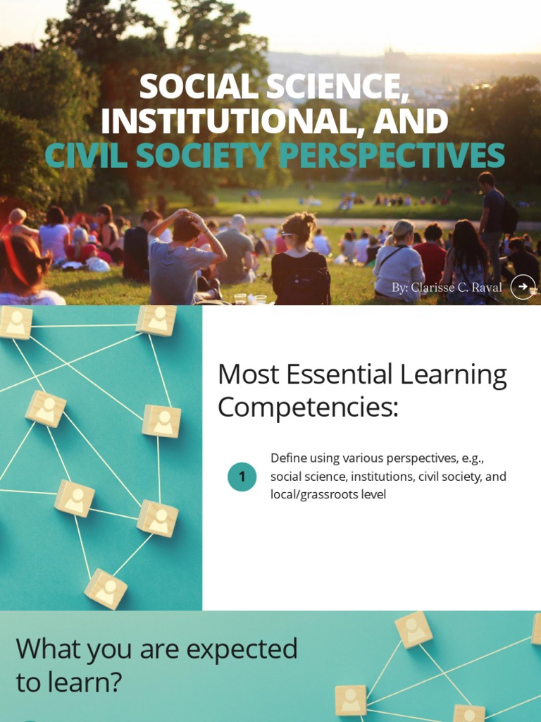 Cesc Q3W2 Social Science Institutional and Civil Society Perspectives | PDF | Psychology ...