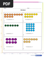 Division Match Ups Worksheet | PDF