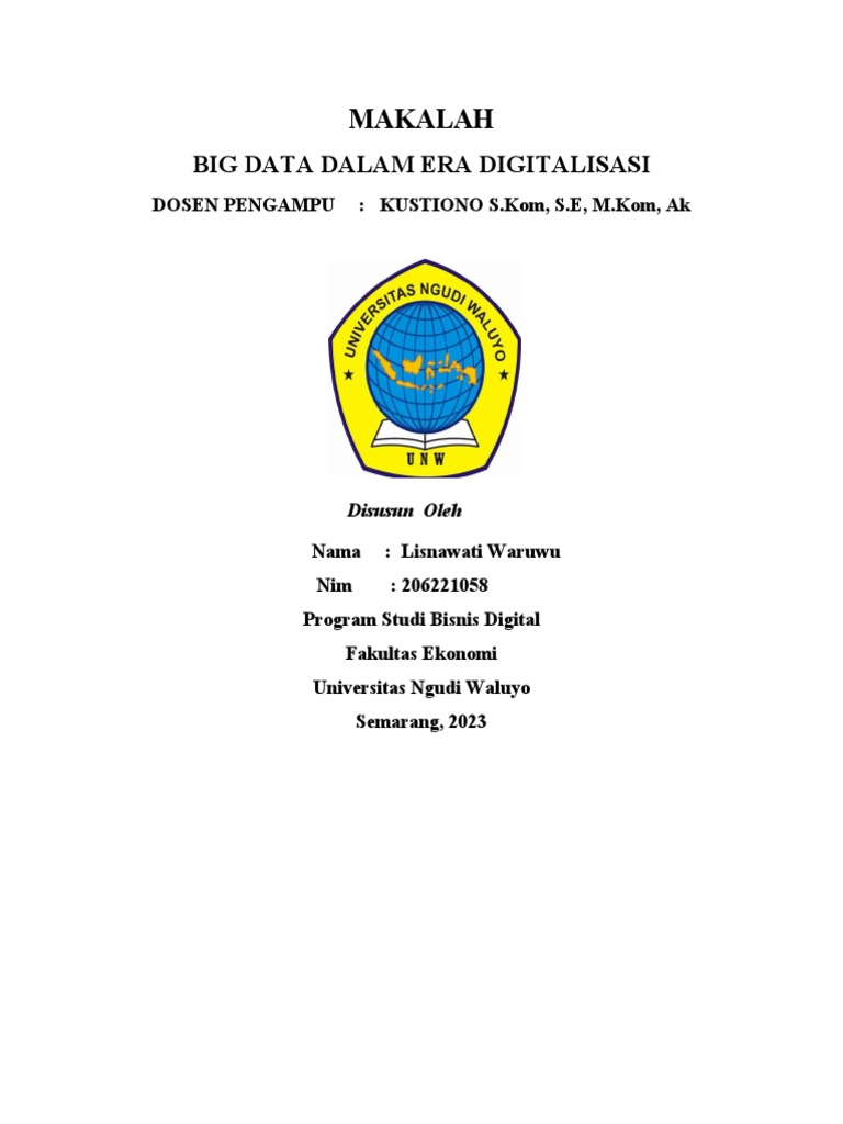Makalah: Big Data Dalam Era Digitalisasi | PDF | Bisnis