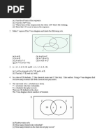 3 Set Word Problems | PDF | Mathematics