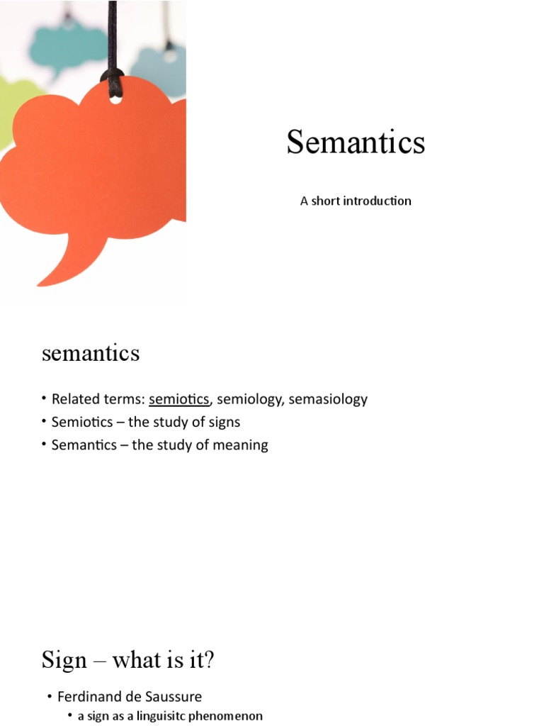 Semantics: A Short Introduction | PDF | Embodied Cognition | Conceptual Model