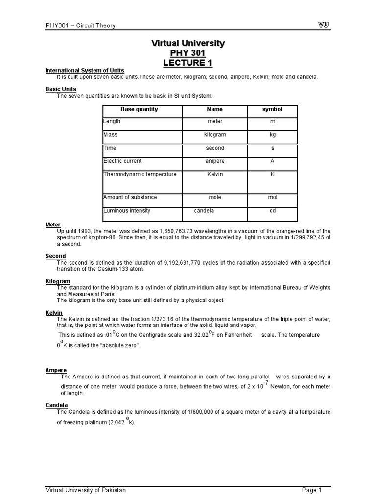 PHY301 Circuit Theory Overview | PDF | Atomic Nucleus | Atoms