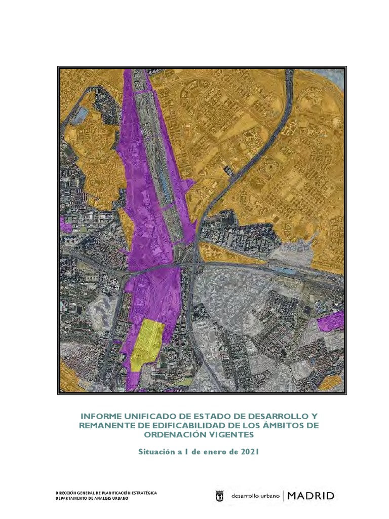 Informe de edificabilidad remanente y estado de desarrollo de ámbitos de ordenación | PDF ...