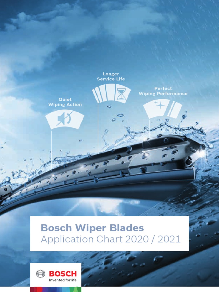 Bosch Wiper Blades: Application Chart 2020 / 2021 | PDF | Off Road ...