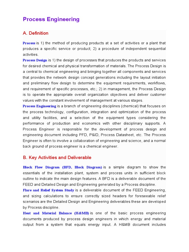 Process Engineering Basics | PDF | Heat Transfer | Process Engineering