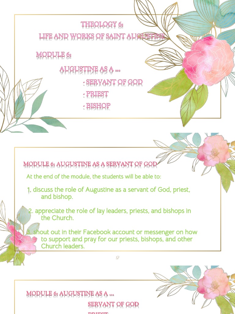 Augustine's Role as a Servant of God, Priest, and Bishop: Defending Orthodoxy through Refuting ...