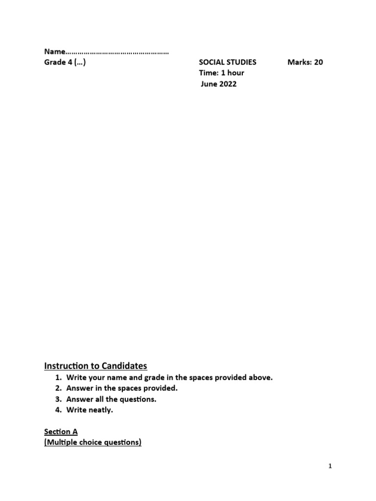 Social Studies Gr. 5. | PDF