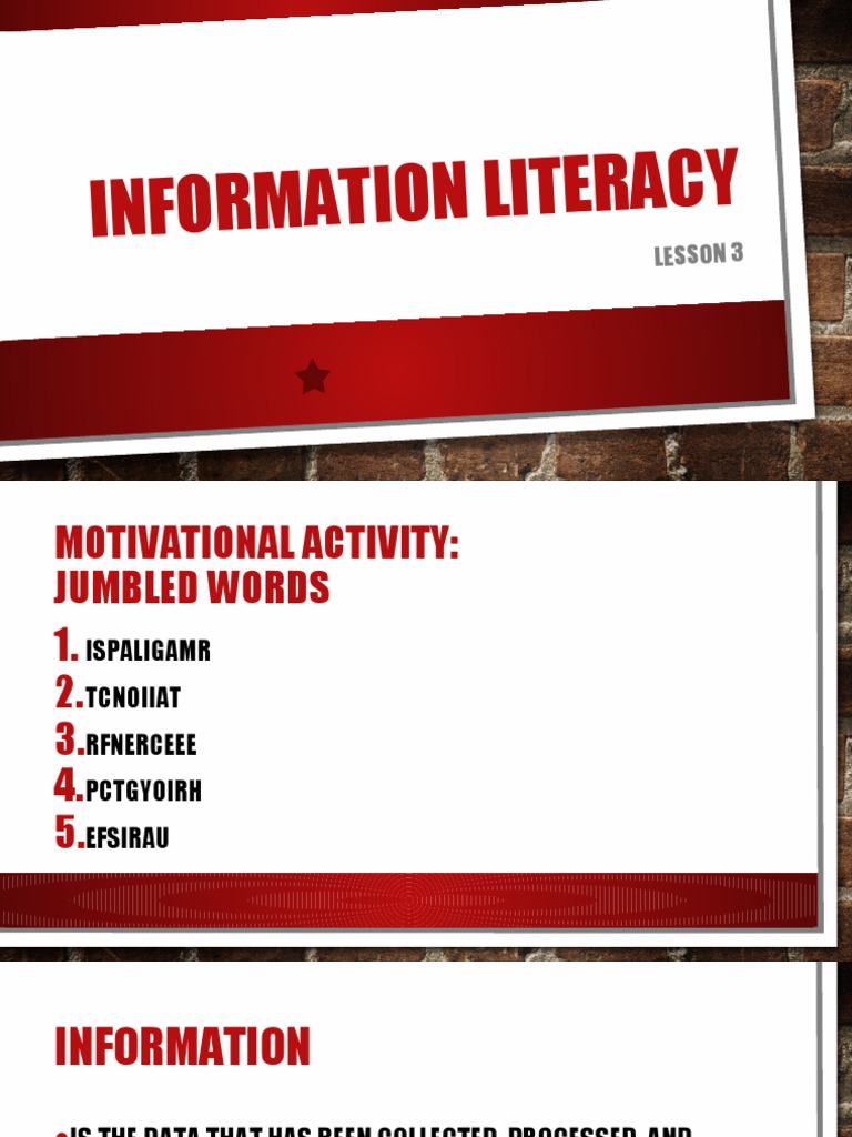 Understanding Information Literacy | PDF | Science & Mathematics