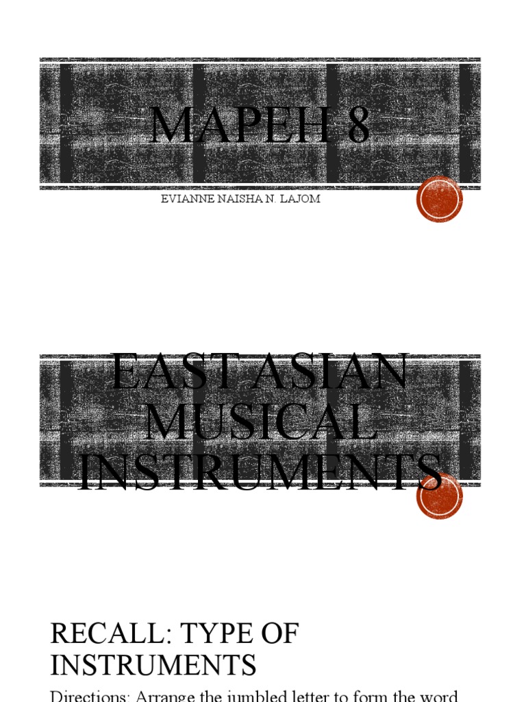 East Asian Musical Instruments Overview | PDF | Musical Instruments ...