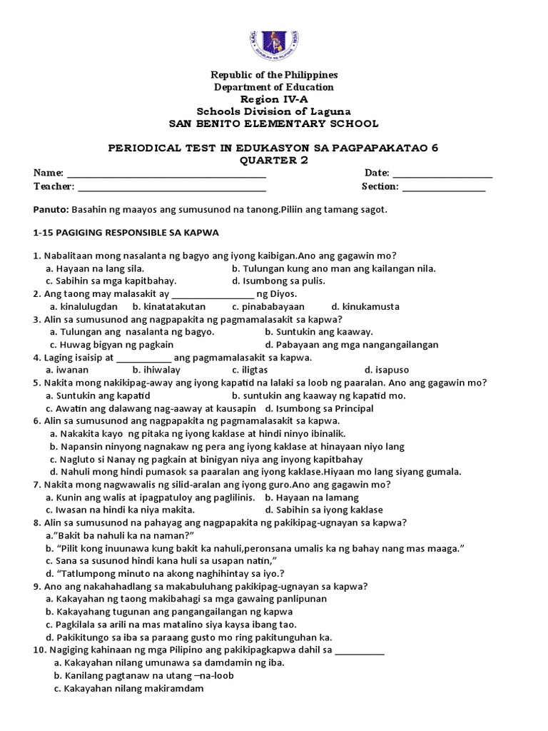 PT - Esp 6 - Q2 With Tos Pivot 4a | PDF