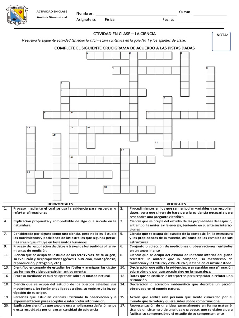 Activdad en Clase - Sexto | PDF | Science | Importar