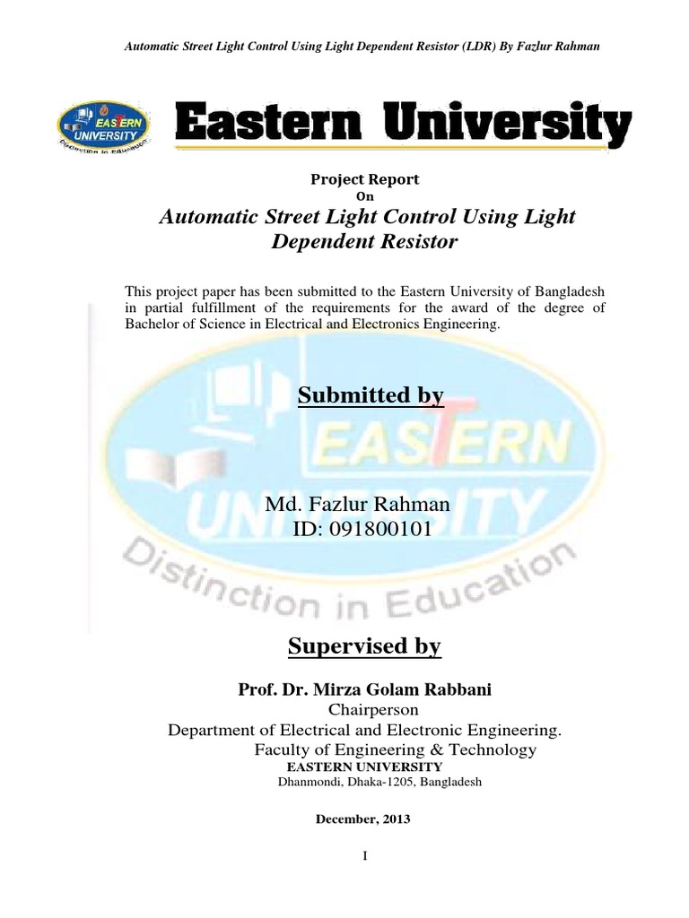 Dokumen - Tips - Automatic Street Light Control Using LDR ...