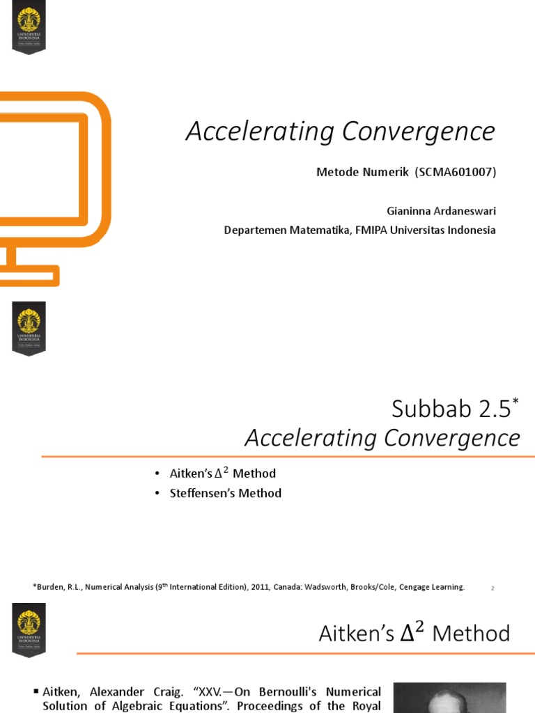 P3B - Subbab2-5 - Accelerating Convergence | PDF