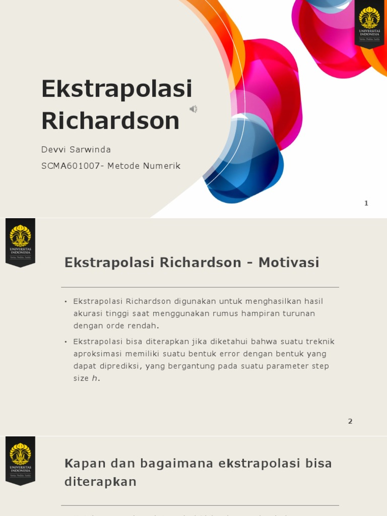 P7 - Richardson Extrapolation | PDF