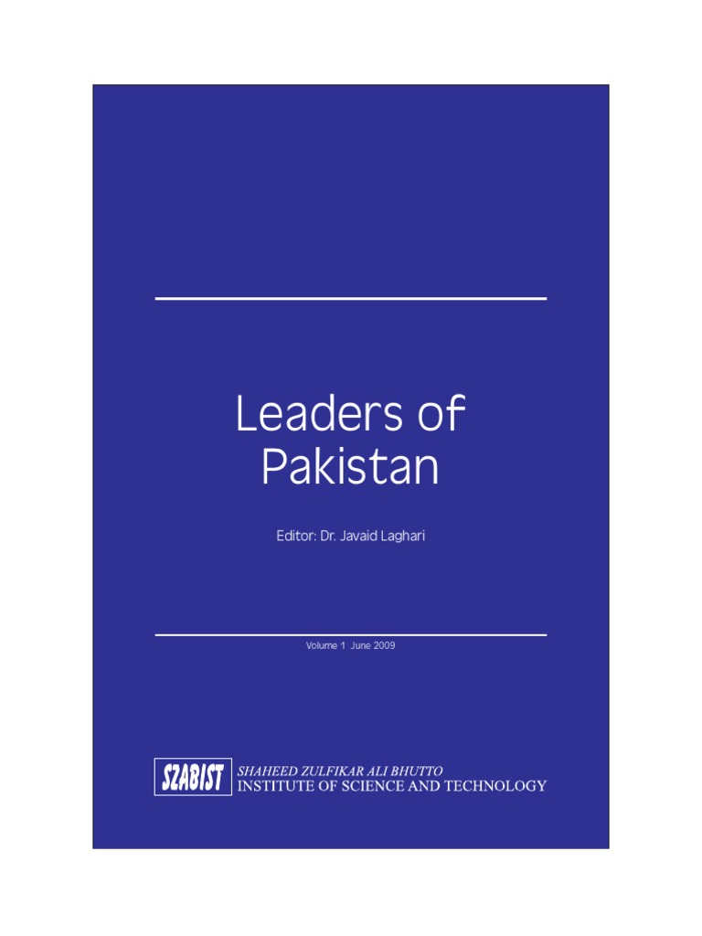 Leaders of Pakistan - Laghari | PDF | Leadership | Pakistan