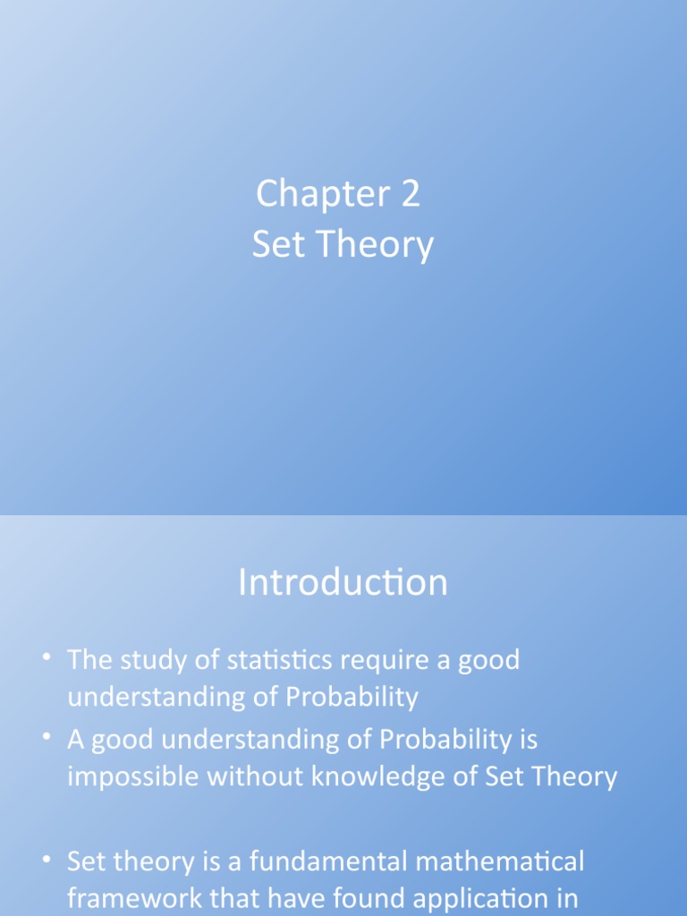 Chap 2 Set Theory Pdf Set Mathematics Numbers 