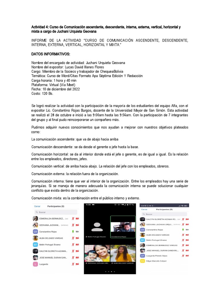 Ejemplo de Informe | PDF