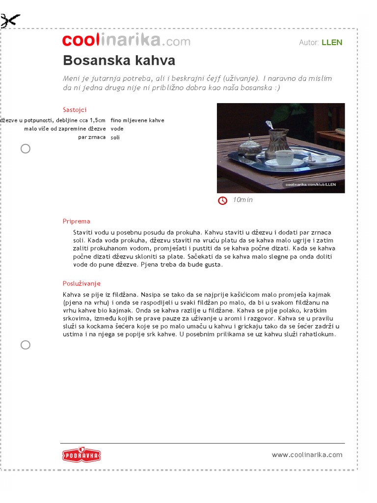 Bosanska Kahva | PDF