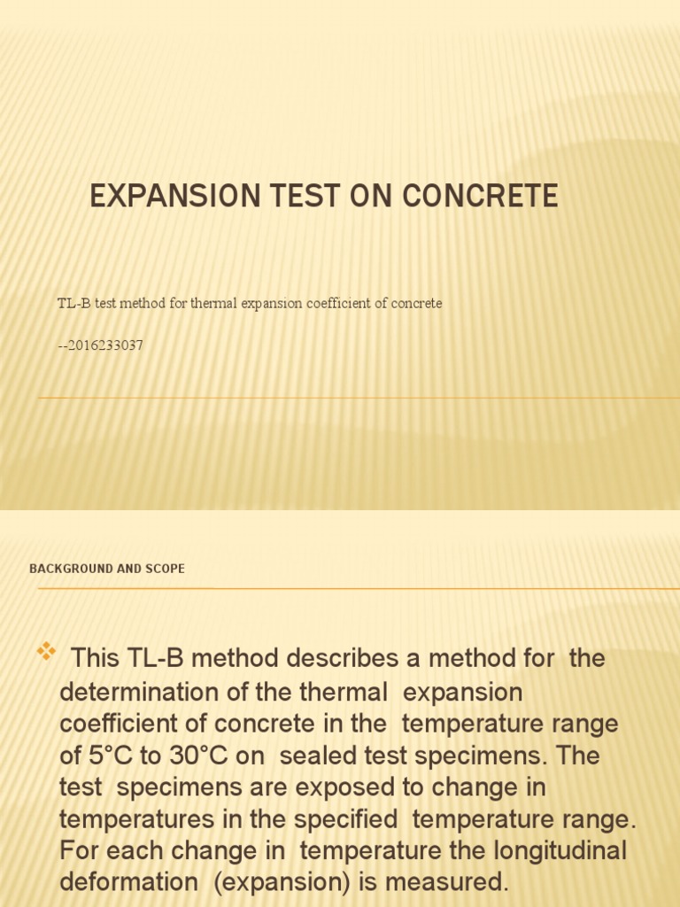 Expansion Test of Concrete | PDF | Thermal Expansion | Civil Engineering