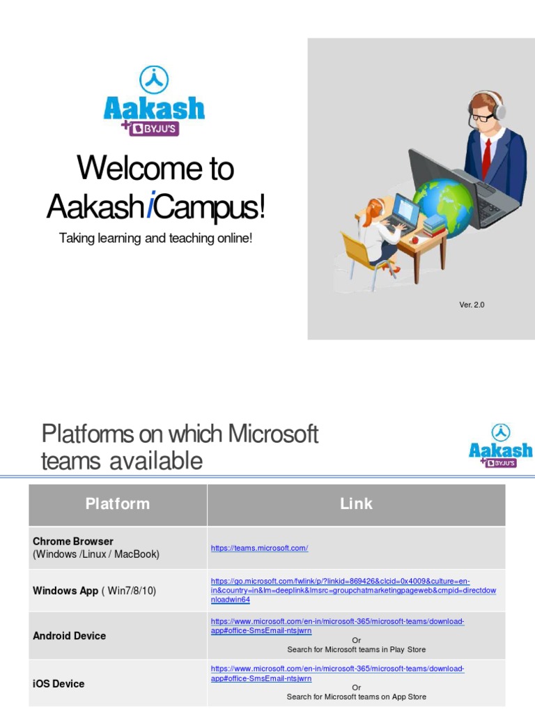 Student Guide For MS Teams - Desktop | PDF | Mobile App | Ios